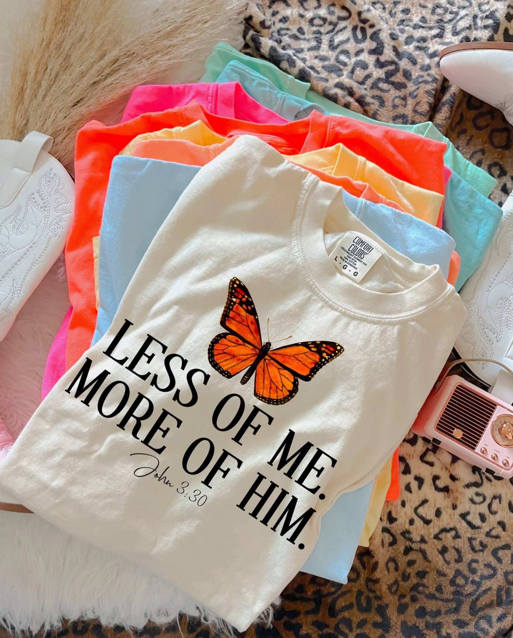 Less Of Me More Of Him DTF Graphics – Downtown Darling Wholesale